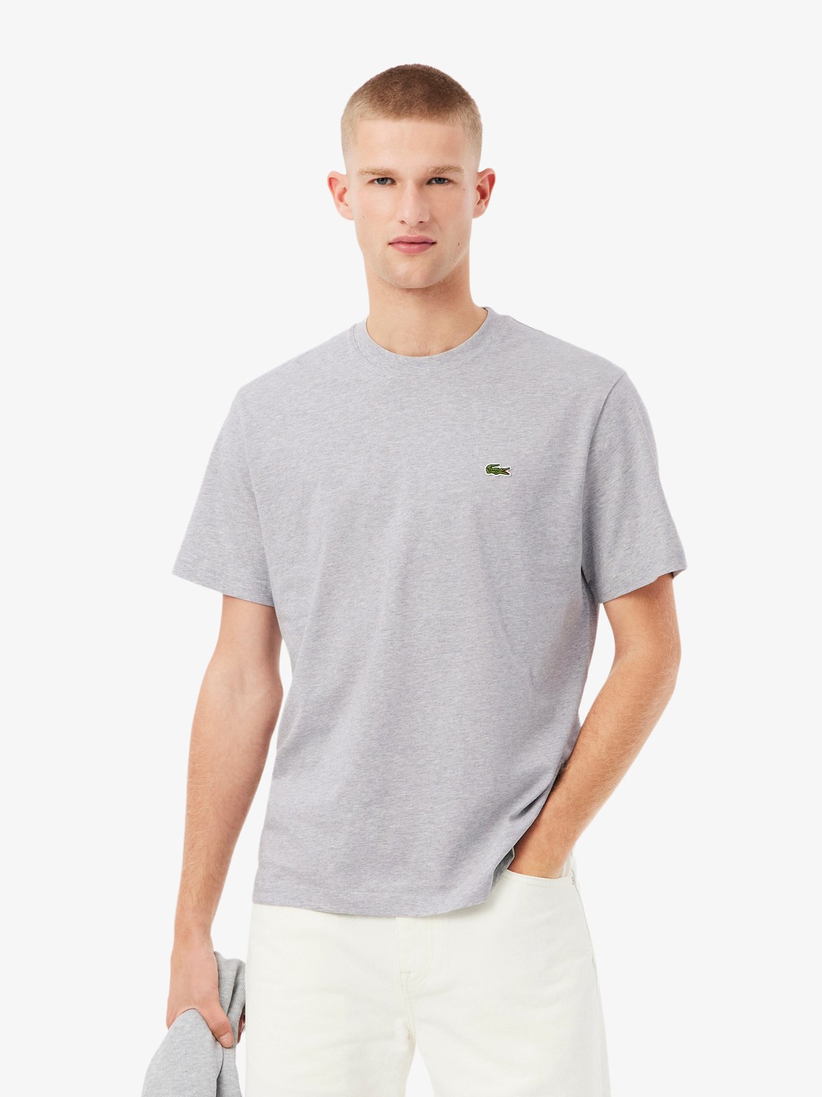 Cotton T-shirt Silver Chine | Lacoste Australia