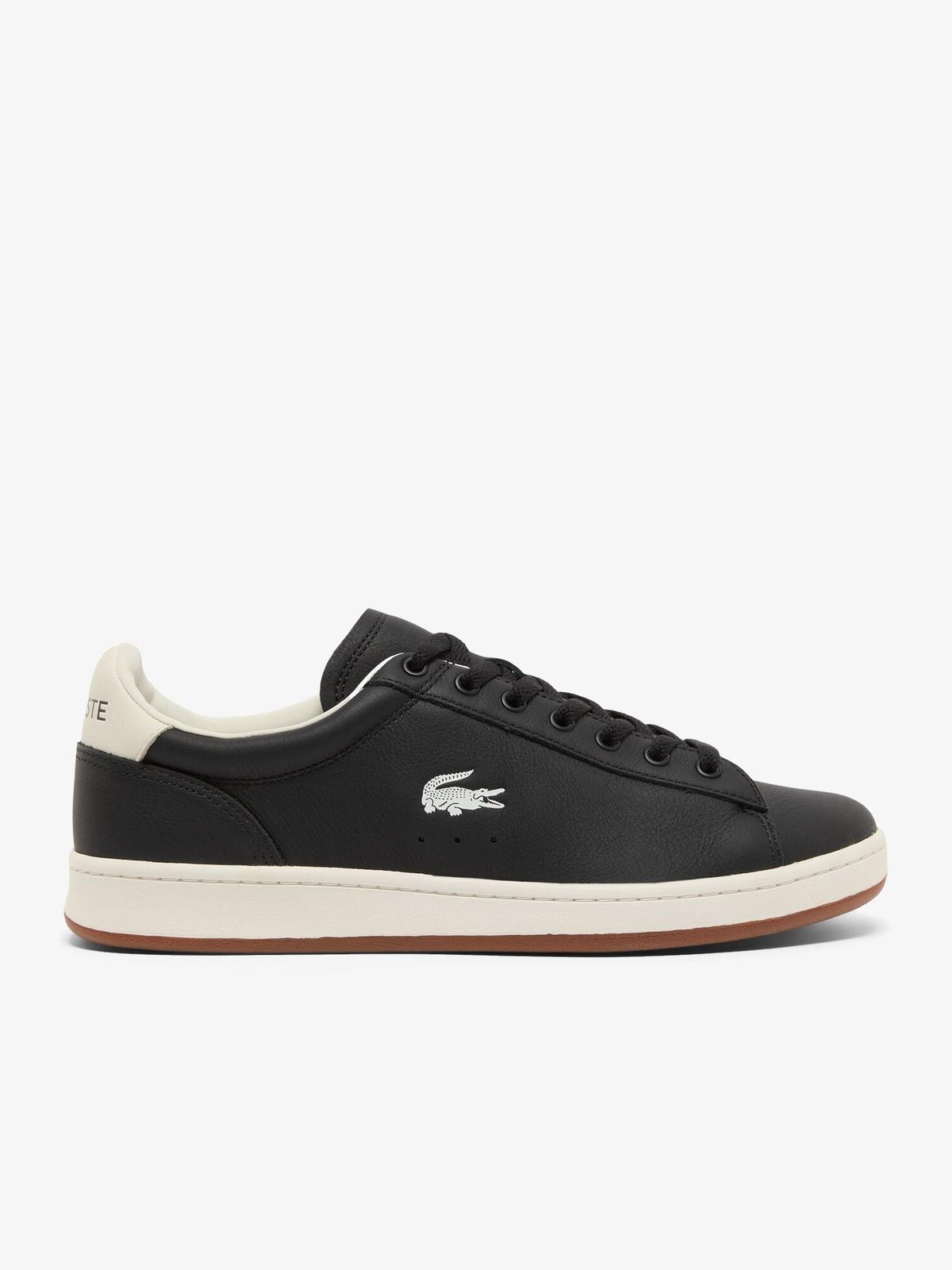 Men's Carnaby Set Leather Sneakers Black / Gum | Lacoste Australia